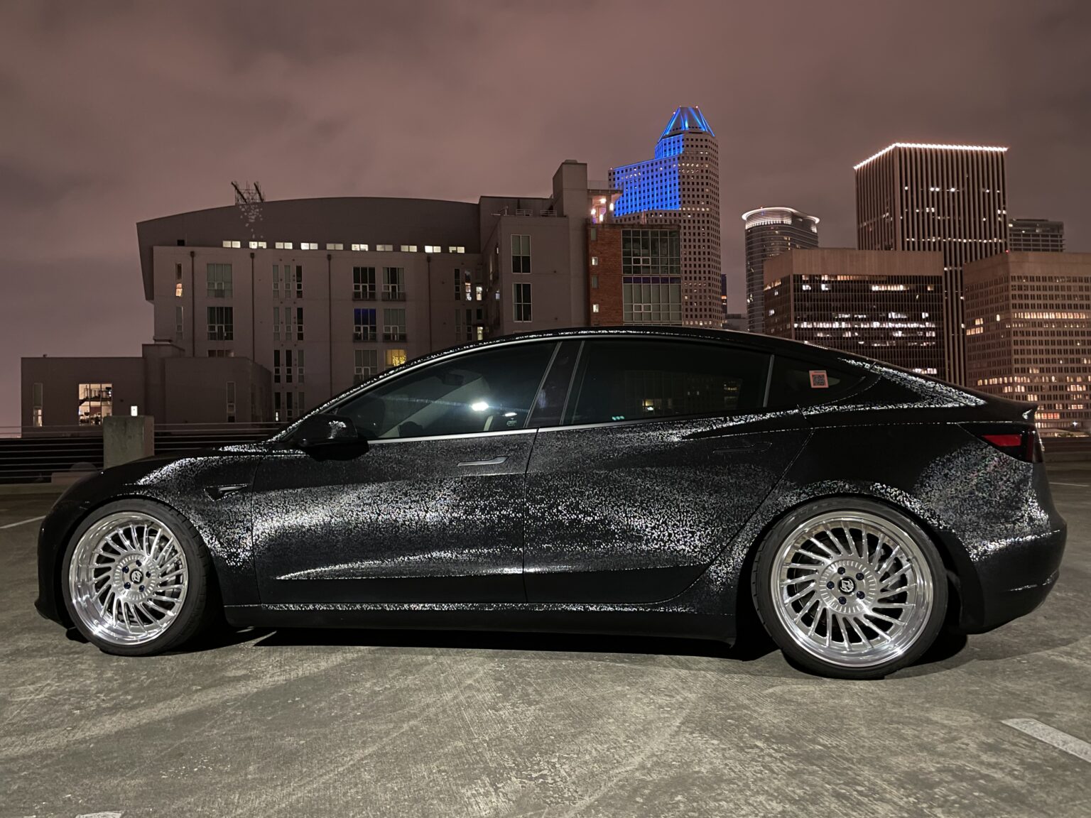 DYNOdamascus-black Damascus Steel Pattern PPF | STEK USA